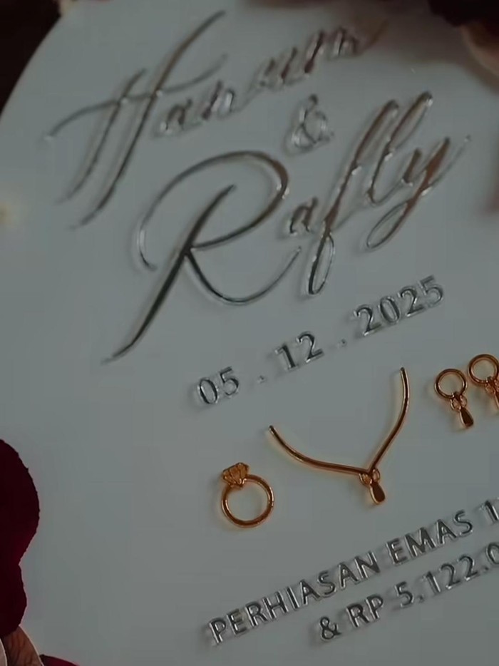 Hanum Mega Didampingi 2 Anak, Resmi Menikah dengan Rafly Febian