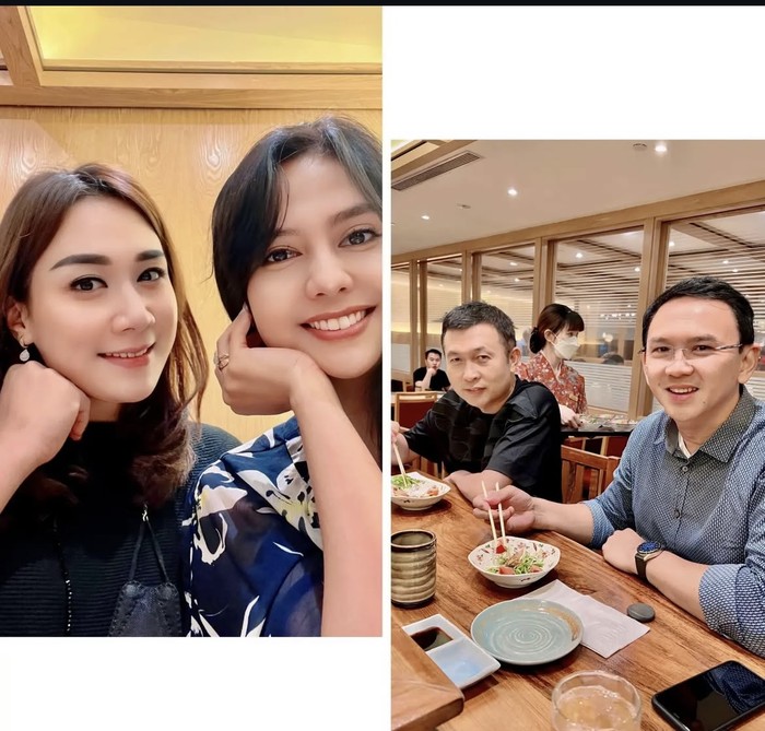 Potret Hangat Puput Nastiti dan Ahok Saat Makan Bersama Keluarga