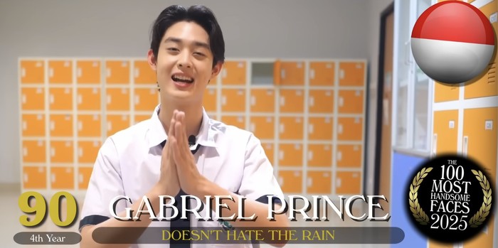 Cuma Gabriel Prince Artis Indonesia di 100 Most Handsome Faces of 2025