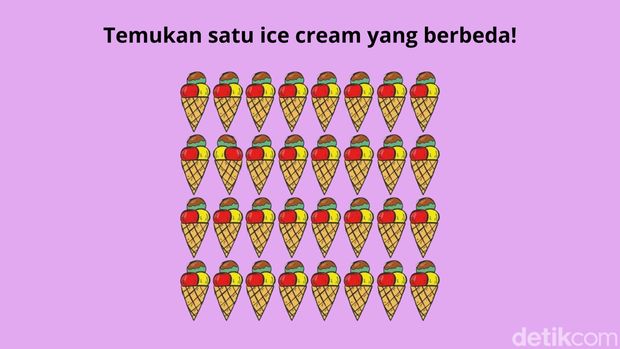 Tes Kejelian Mata, Bisa Temukan Gambar yang Berbeda Kurang dari 5 Detik?