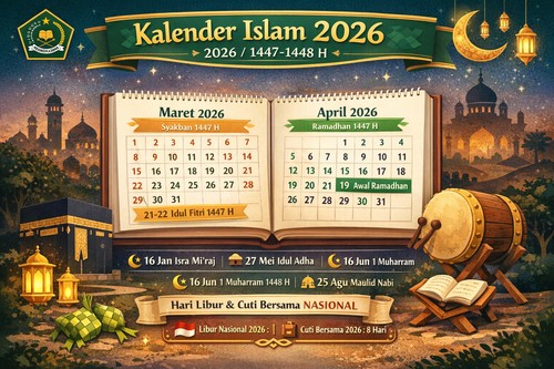 Kalender Islam 2026 Resmi Kemenag Lengkap Jadwal Ramadhan, Idul Fitri ...