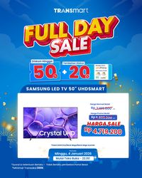 Potongan Gede-gedean LED TV 50" UHDSmart, Cuma di Transmart