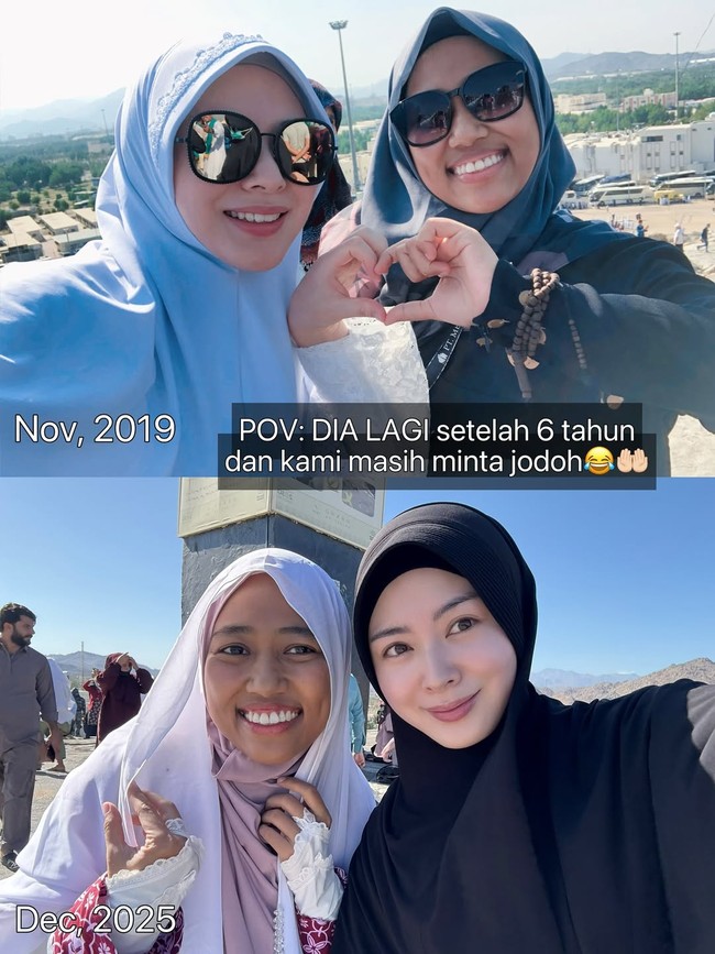 8 Inspirasi Gaya Ayana Moon Pakai Hijab Bergo hingga Pashmina Saat Umrah