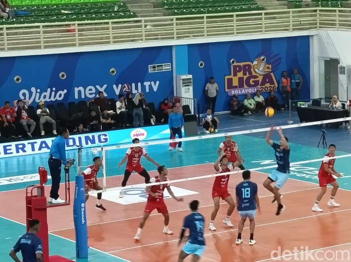 Sempat Unggul 2 Set, Medan Falcons Tumbang 2-3 dari Surabaya Samator