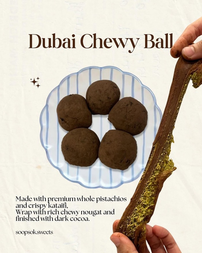 10 Dubai Chewy Cookie yang Kenyal dengan Isian Lumer