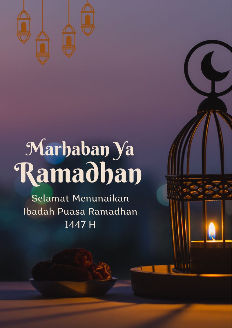 35 Poster Ramadhan 2026 Simpel, Keren hingga Aesthetic beserta Ucapannya