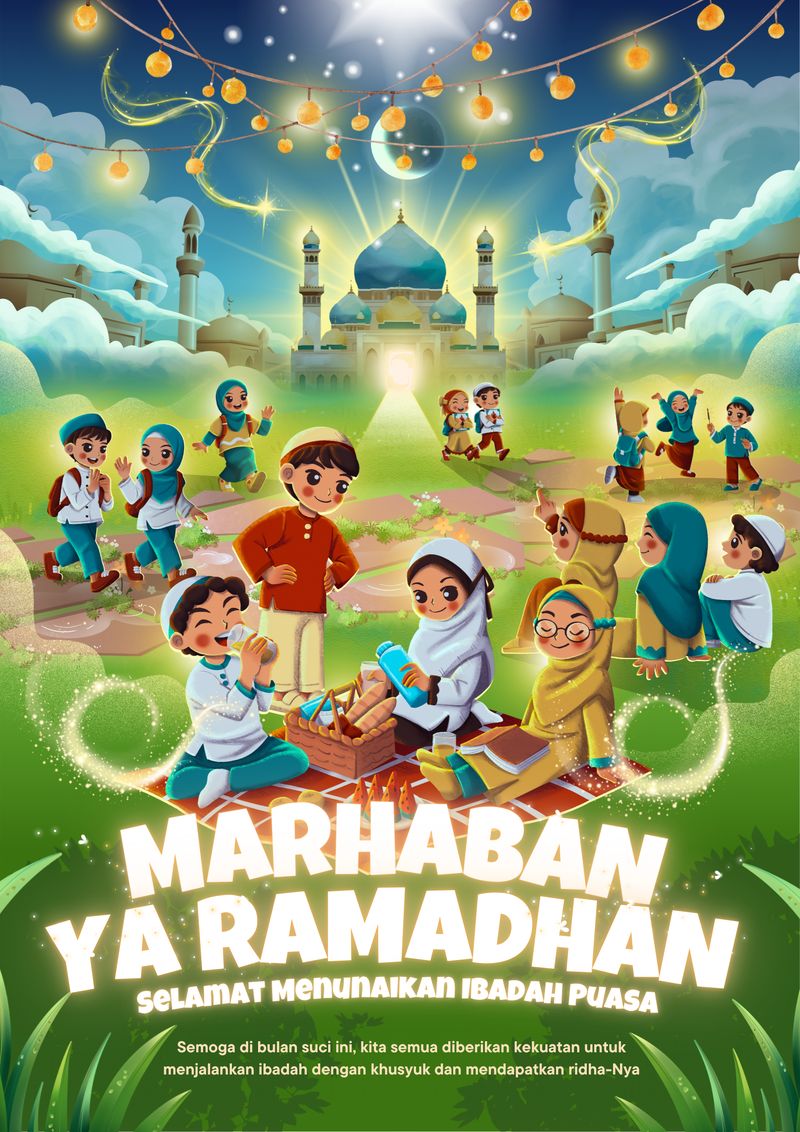 35 Poster Ramadhan 2026 Simpel, Keren hingga Aesthetic beserta Ucapannya