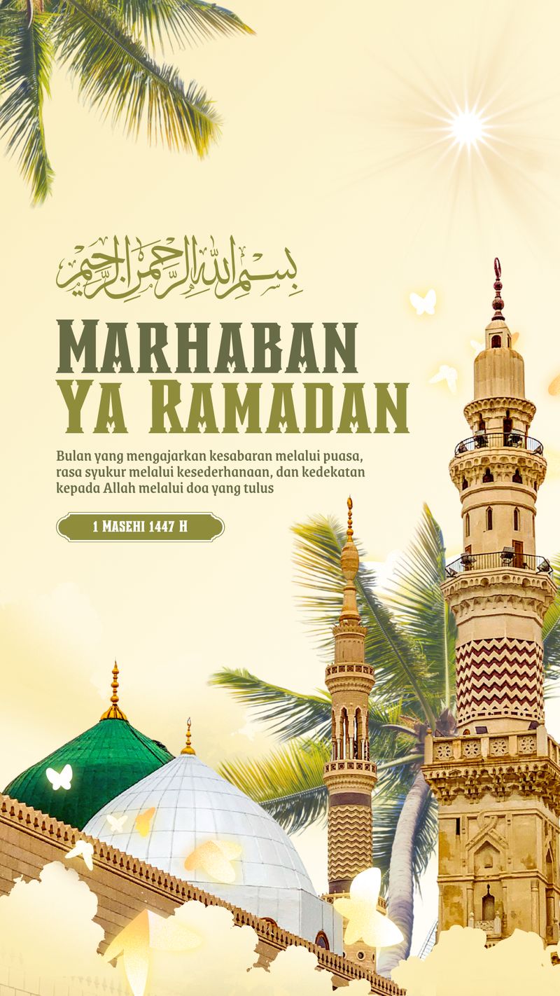 35 Poster Ramadhan 2026 Simpel, Keren hingga Aesthetic beserta Ucapannya