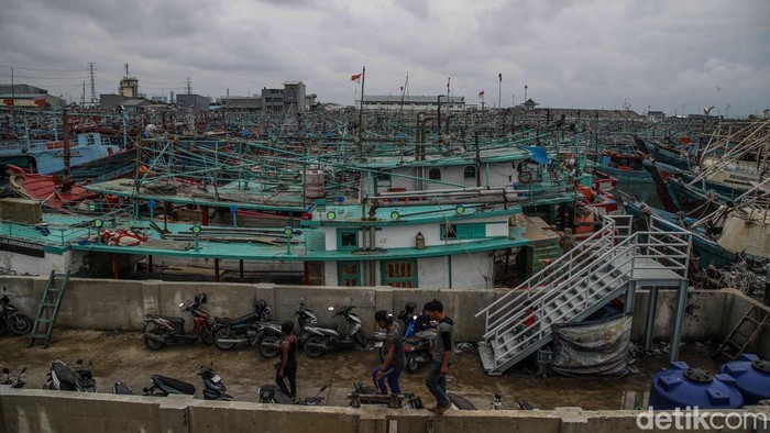 Kapal Nelayan Mangkrak Penuhi Dermaga Muara Angke