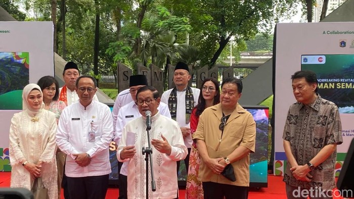 Pramono Groundbreaking Revitalisasi Taman Semanggi, Anggarannya Rp 134 M