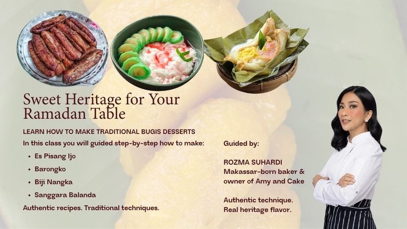 Bikin Es Pisang Ijo Hingga Barongko Versi Kamu di Workshop Bugis Dessert