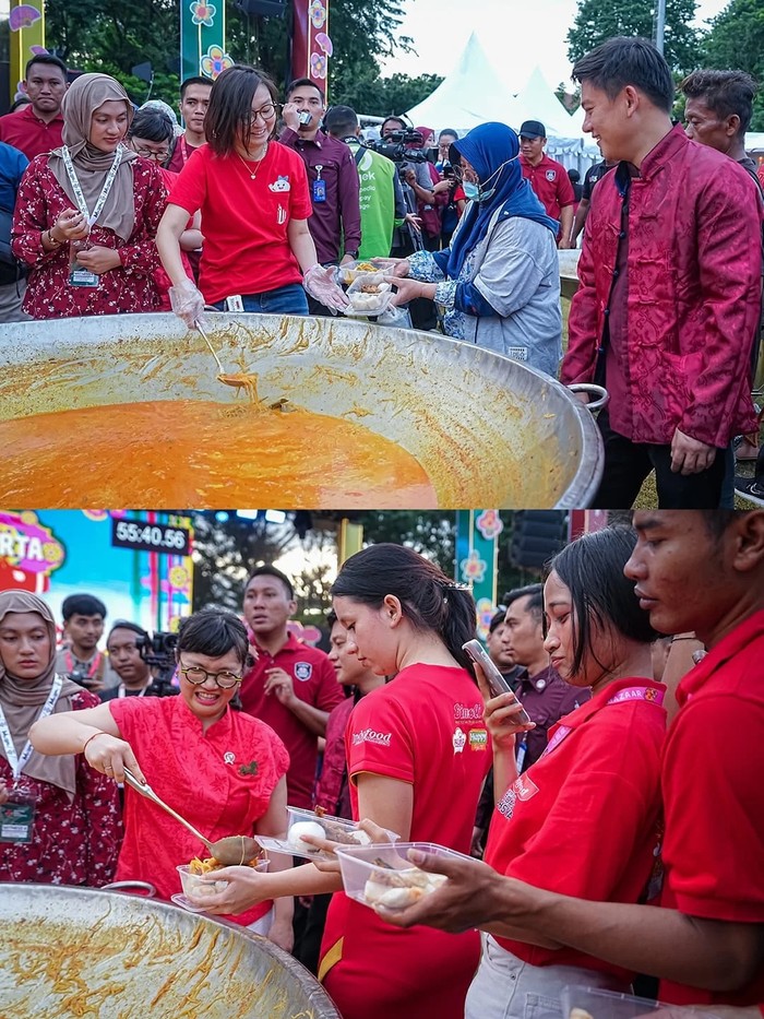 Wow! Bobon Santoso Pecahkan Rekor Dunia Bikin Lontong Cap Go Meh 5 Ribu ...