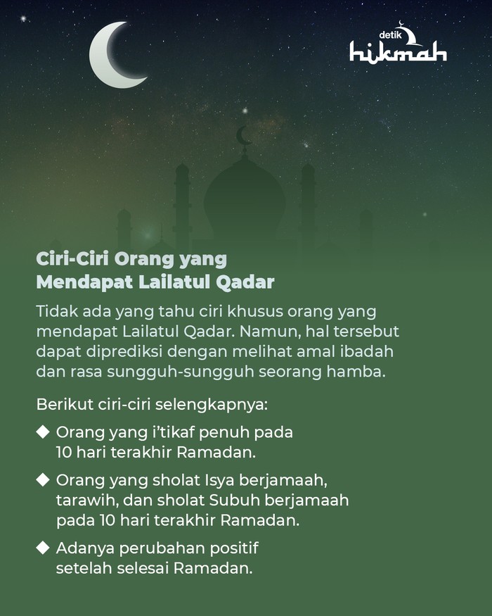 Ciri-ciri Malam Lailatul Qadar