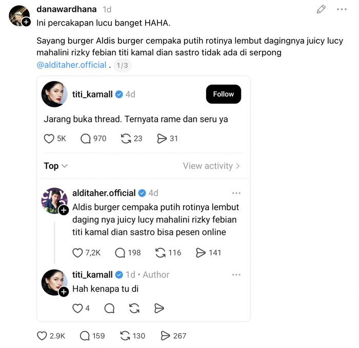 Aldi's Burger Viral! Ini Kata Artis soal 'Rotinya Lembut Dagingnya ...