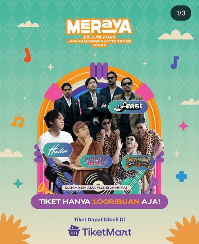 Hindia Kembali Hadir di Medan dalam Meraya Fest Juni 2026, Catat Jadwalnya