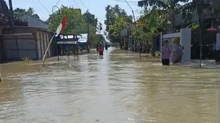 Banjir 1 Meter Rendam Desa di Demak Jateng Buntut Tanggul Jebol