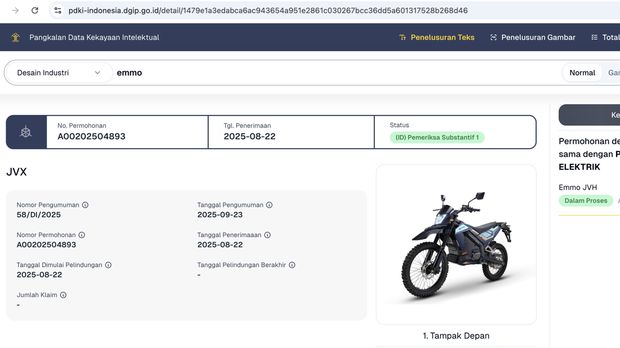 Motor Emmo buat MBG Desainnya Ternyata Baru Didaftarkan Tahun Lalu