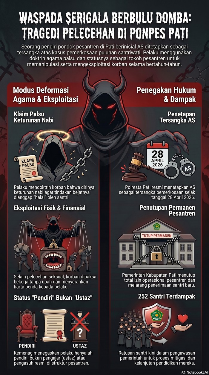 Rangkuman Doktrin Sesat Pendiri Ponpes di Pati: Ngaku Titisan Nabi