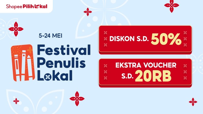 Shopee Festival Penulis Lokal 2026 Hadirkan Promo Spesial, Ini Detailnya