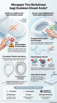 Jangan Bersihkan Dudukan Kloset Pakai Tisu, Pokoknya Jangan!