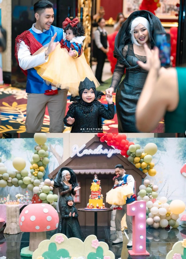 Siti Badriah Jadi Penyihir di Ultah Anak, Bergaun Hitam & Rambut Abu-abu
