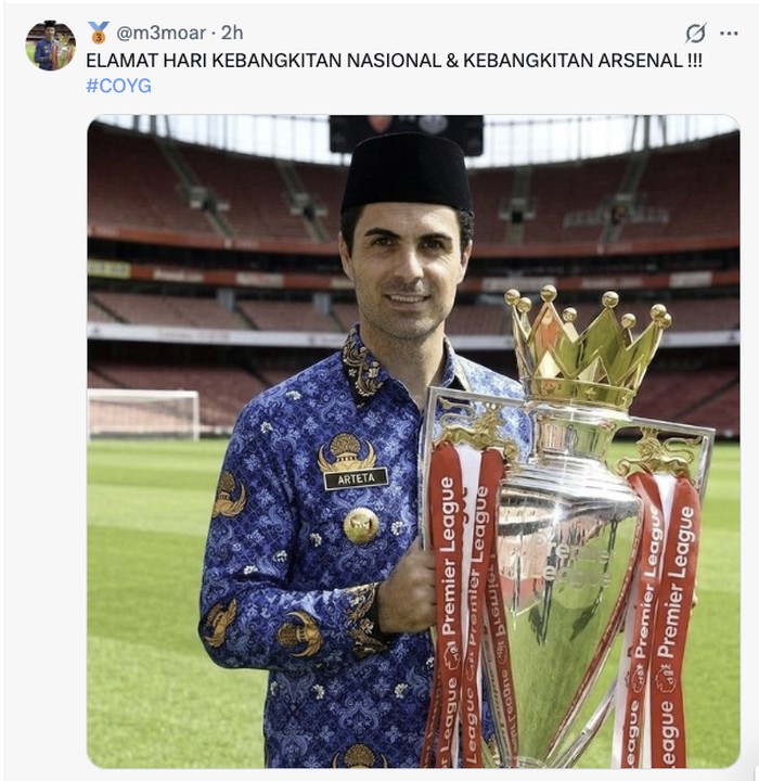 Meme Arsenal Juara, Gooners Ketawa Puas Fans City Disindir