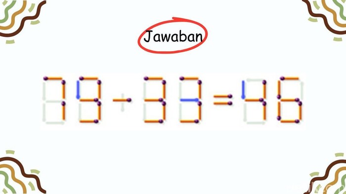 Panasin Otak dengan Teka-teki Korek Api, Langsung 'Menyala' kalau Benar ...