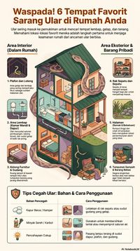 Infografis: Kenali Area di Rumah yang Sering Jadi Sarang Ular