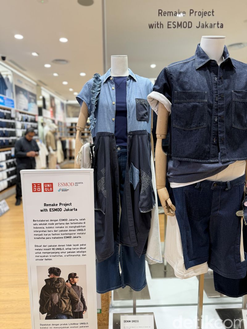 Kolaborasi Uniqlo x ESMOD Jakarta Ubah Baju Tak Terpakai Jadi Busana Unik
