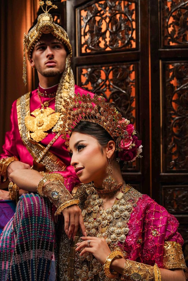 8 Foto Prewedding Jennifer Coppen-Justin Hubner, Melokal Pakai Baju Bodo