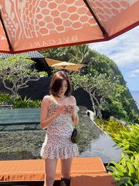 Cantiknya Kwon Eunbi Kena Angin Bali, Pamer View dari Hotel Resort Mewah