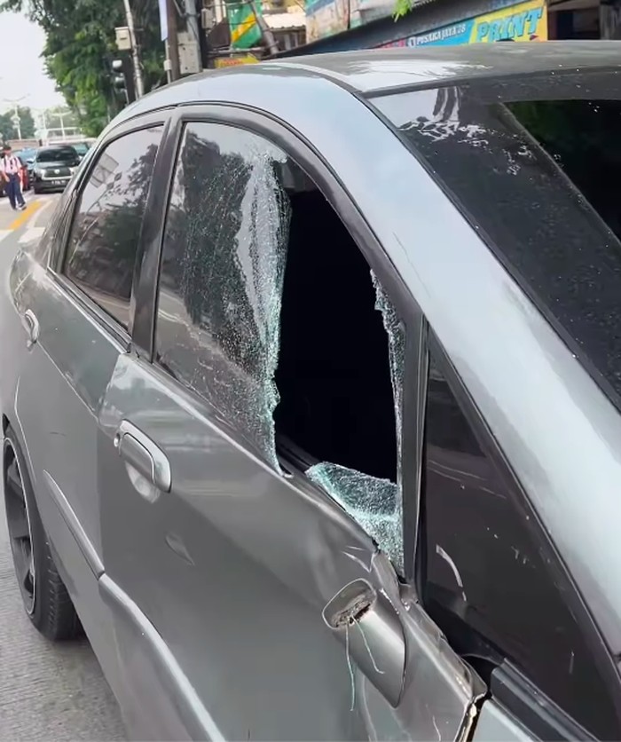 Viral Bang Jago Ngebut di Busway Otista lalu Tabrak Mobil hingga Kaca Pecah