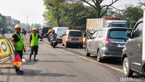 Jembatan Krakitan Salam Magelang Dibangun, Lalu Lintas Contra Flow