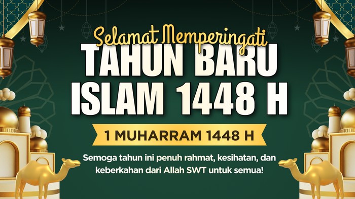 35+ Banner Tahun Baru Islam 1 Muharram 2026 Terbaru, Download Gratis di ...
