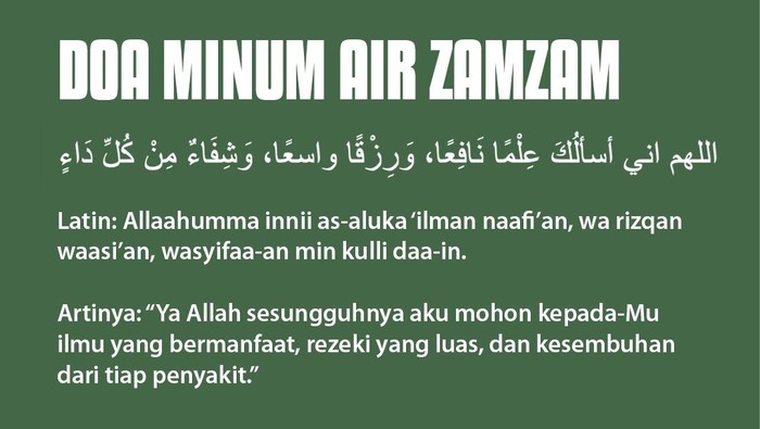 Doa Minum Air Zamzam