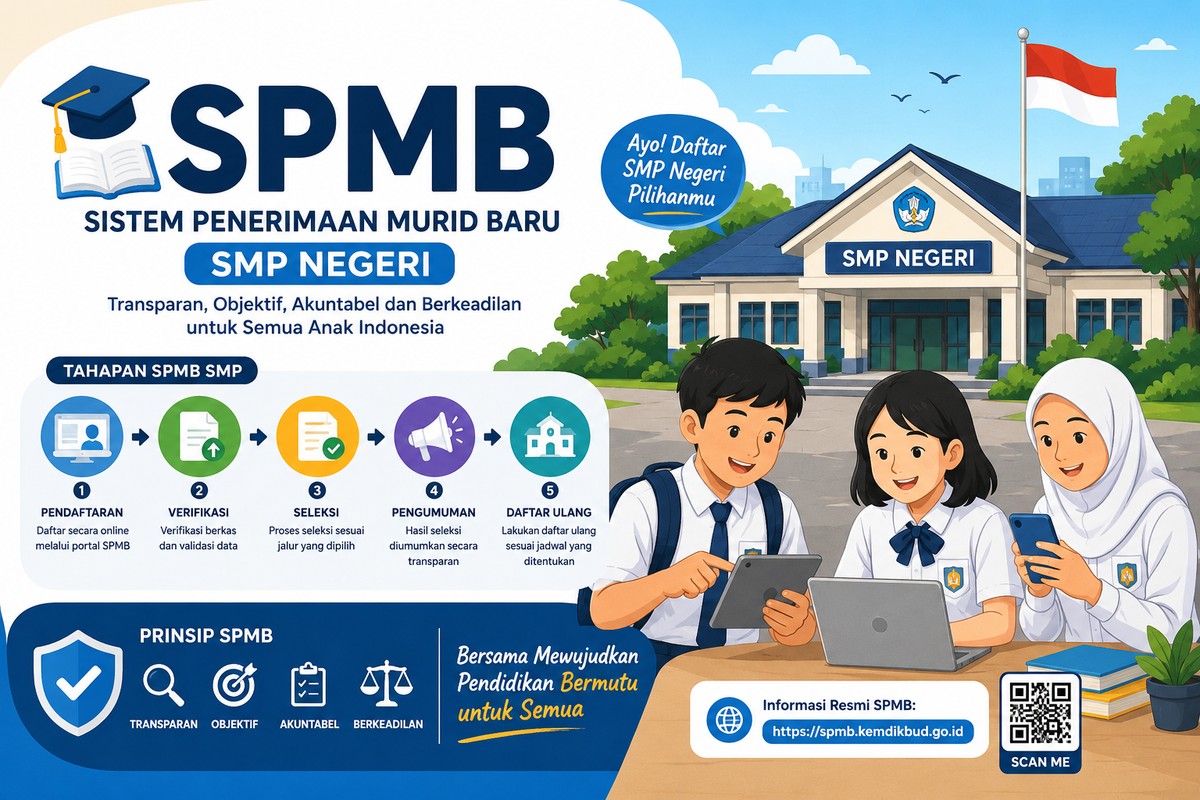 SPMB SMP Mataram 2026: Syarat Jalur Domisili, Afirmasi, Prestasi, dan ...