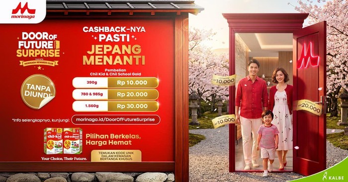 Morinaga Gold Kasih Cashback Langsung dan Hadiah Liburan ke Jepang