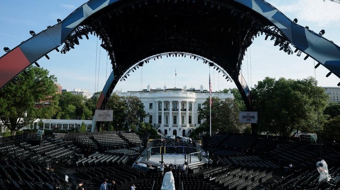 Arena Pertarungan Dibangun di Gedung Putih, UFC Freedom 250 Curi Perhatian