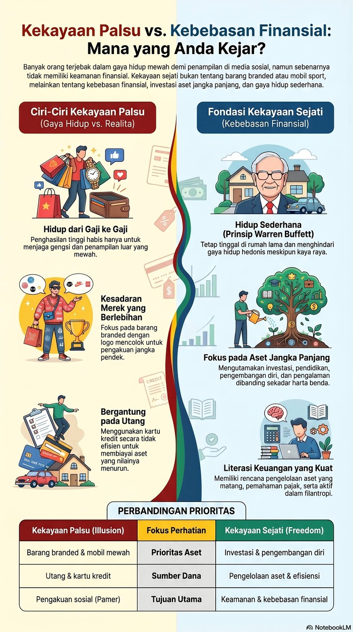 Infografis: Tanda-tanda Kamu Sedang Pura-pura Jadi Orang Kaya