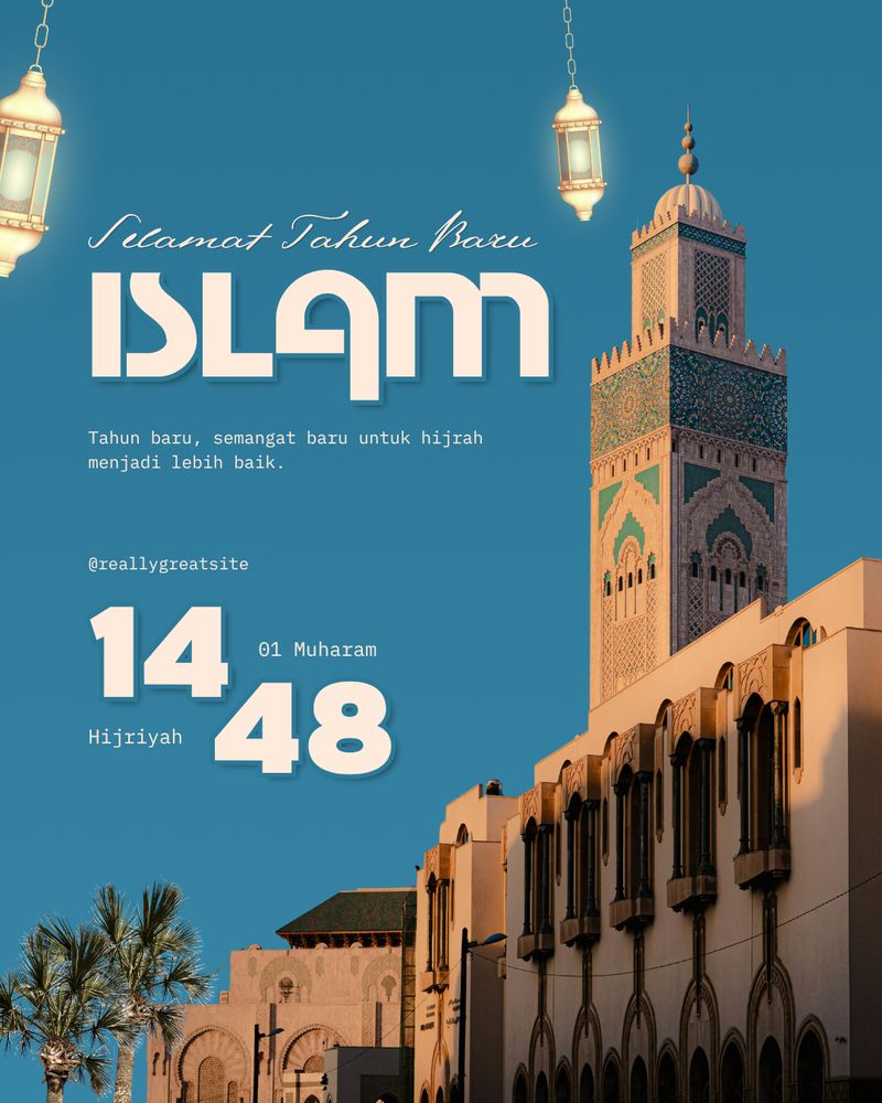 35 Poster Pawai Muharram Terbaru untuk Sambut Tahun Baru Islam 2026