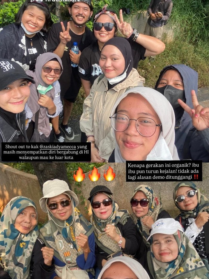 Zaskia Mecca Long March Bareng Mahasiswa, Bagikan Snack Gratis di ...