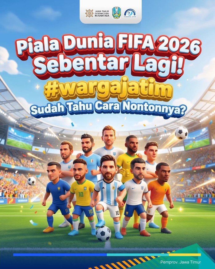 Mau Gelar Nobar Piala Dunia? Ini Panduan dari Kominfo Jatim