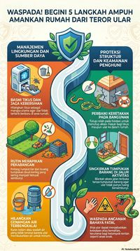 Infografis: Waspada! 5 Langkah Ampuh Amankan Rumah dari Teror Ular