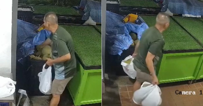 Terekam CCTV, Pria Ini Nekat Curi 9 Durian Black Thorn senilai Rp 3 Juta!