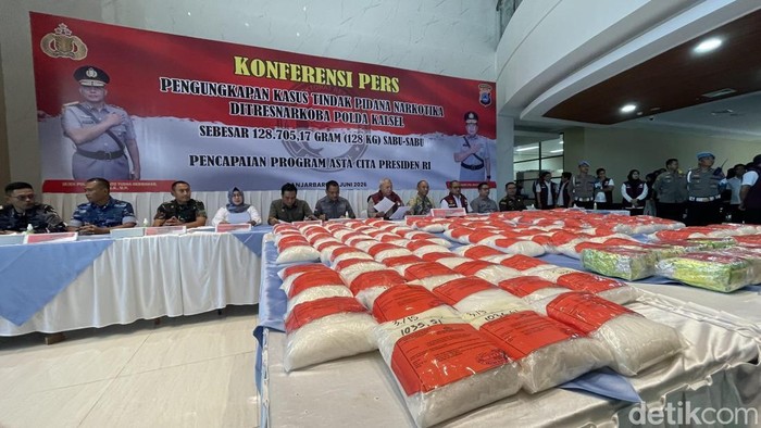 128 Kg Narkotika Disita Polda Kalsel, Ada TKP di Parkiran RSUD Ulin