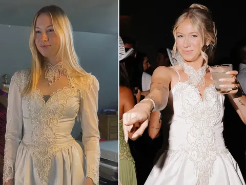 Viral Gaun Pernikahan Jadul Berusia 35 Tahun Diubah Pengantin Ini Jadi ...