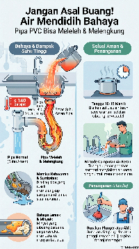 Infografis: Bahaya Buang Air Panas ke Wastafel