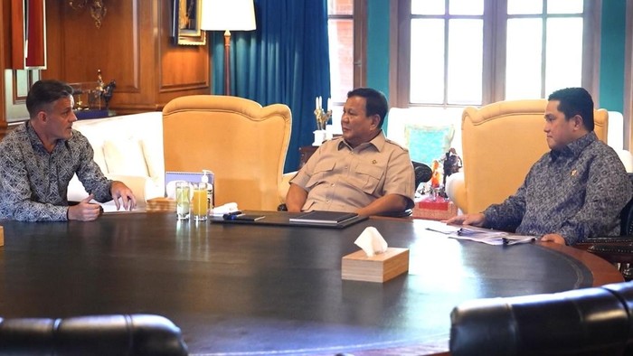 Erick Thohir Ungkap Isi Obrolan dengan Prabowo di Hambalang