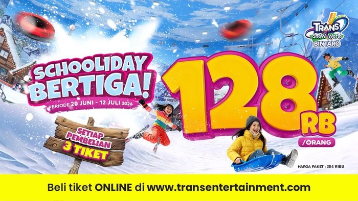 Promo Schooliday Trans Snow World Bintaro, Banyak Wahana Seru Dalam ...