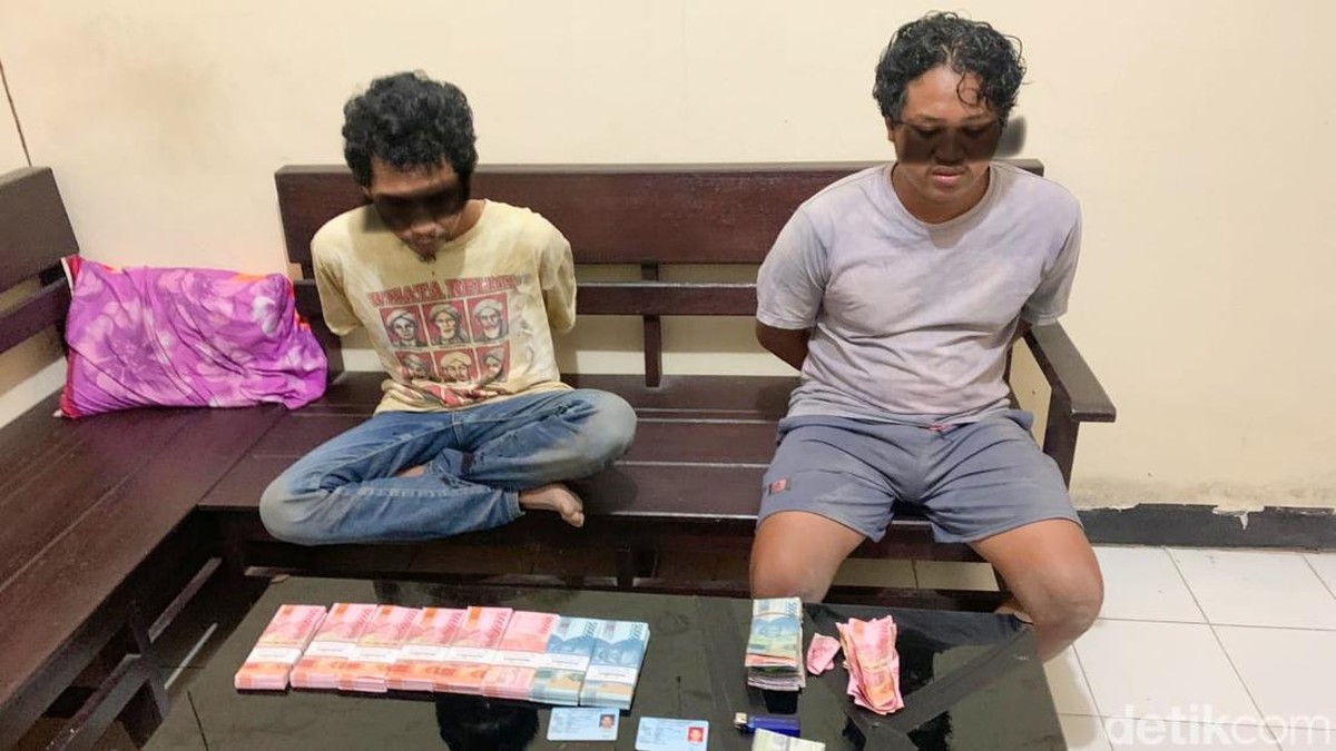 Edarkan Uang Palsu di Pasar Malam Lombok Timur, Dua Pria Ditangkap